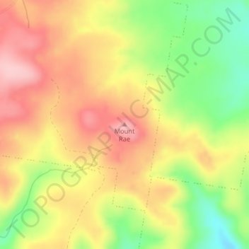 Mount Rae topographic map, elevation, terrain