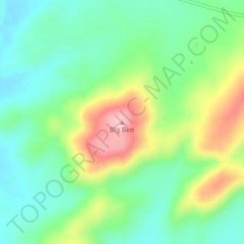 Big Ben topographic map, elevation, terrain