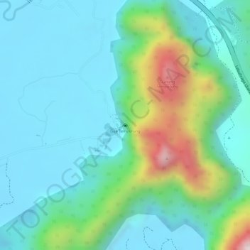 Tempurung Cave topographic map, elevation, terrain