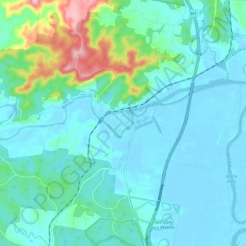 Telegraph Point topographic map, elevation, terrain