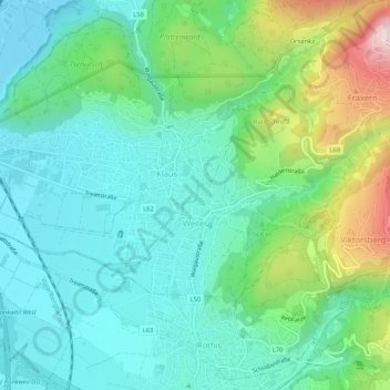 Gemeinde Weiler topographic map, elevation, terrain