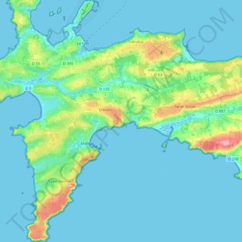 29160 topographic map, elevation, terrain