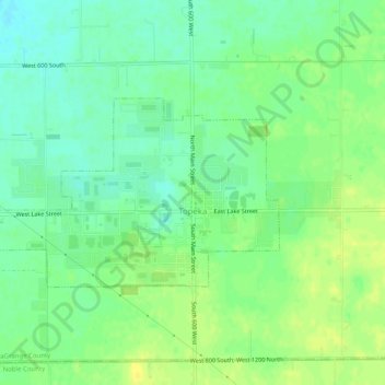 Topeka topographic map, elevation, terrain