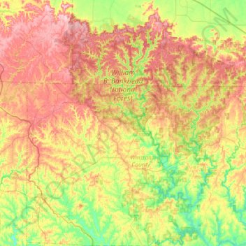 William Bankhead National Forest Map Bankhead National Forest