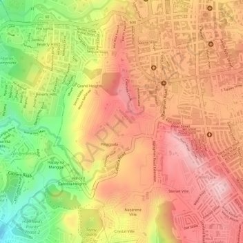 Bosay Resort topographic map, elevation, terrain