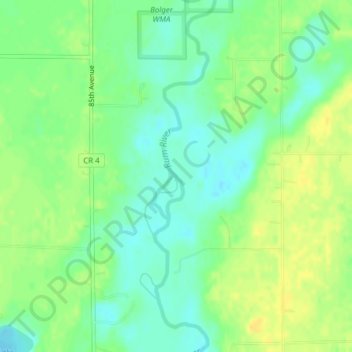 Rum River topographic map, elevation, terrain
