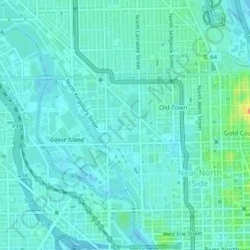 Stanton Park topographic map, elevation, terrain